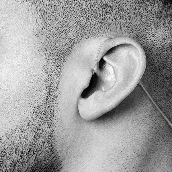 N-ear 360 Flexo - Tubeless Police Listen Only Earpiece, 3.5mm, 12 Inch